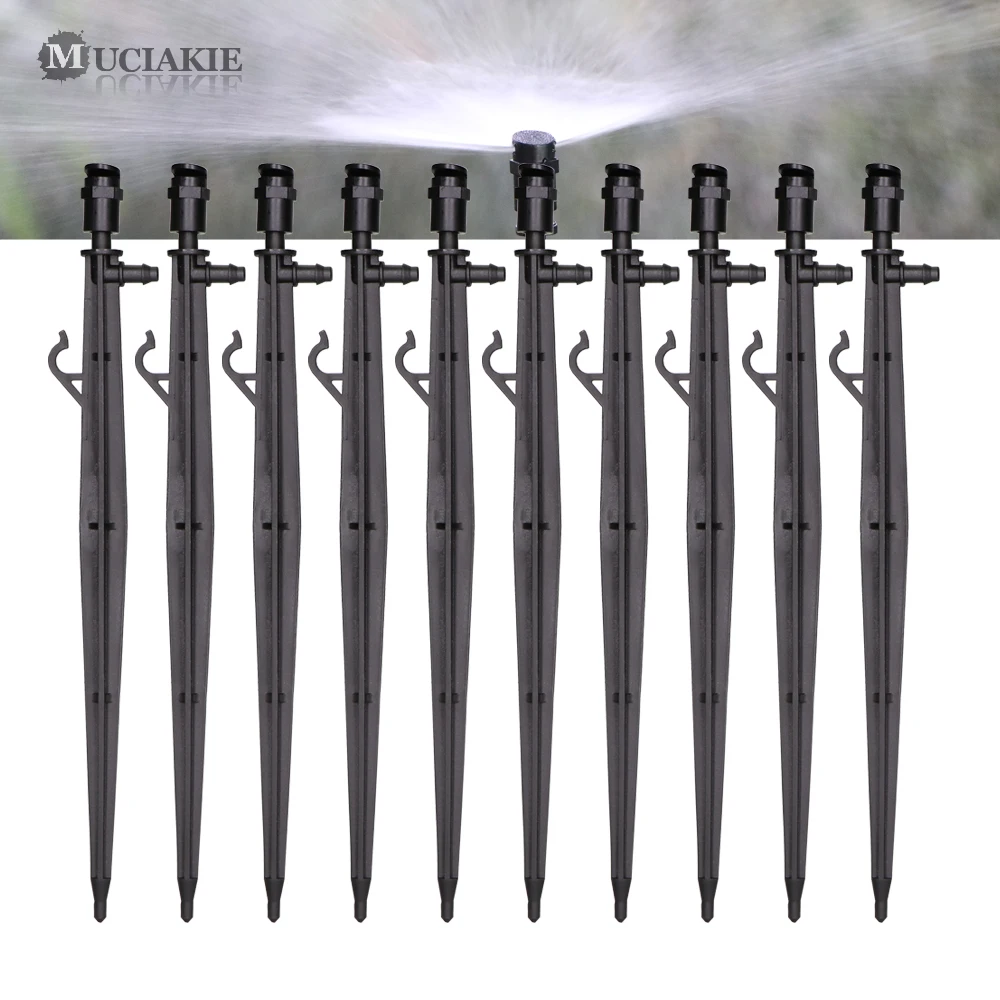 MUCIAKIE 50PCS 180 Degrees Spray Jet on 22.5cm Spike Garden Irrigation ...
