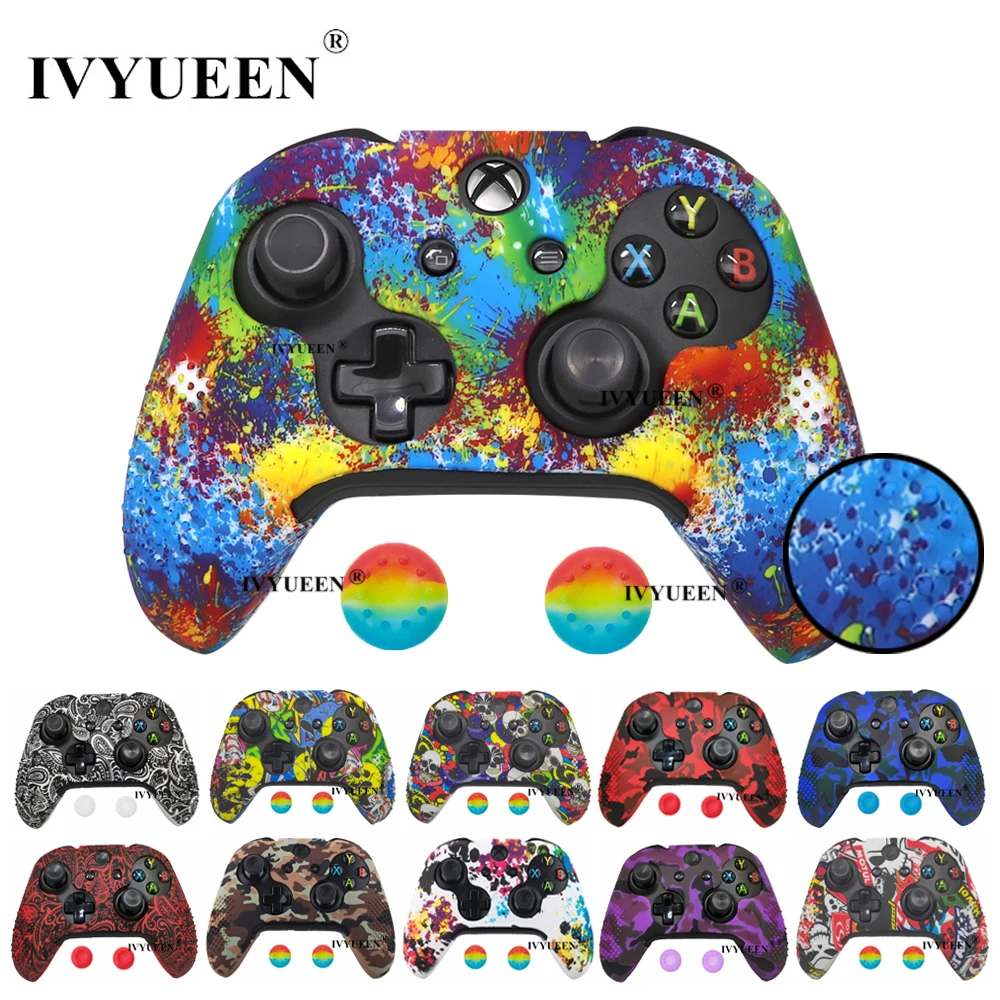 IVYUEEN 17 Colors Silicone Cover for Microsoft Xbox One X S Slim ...