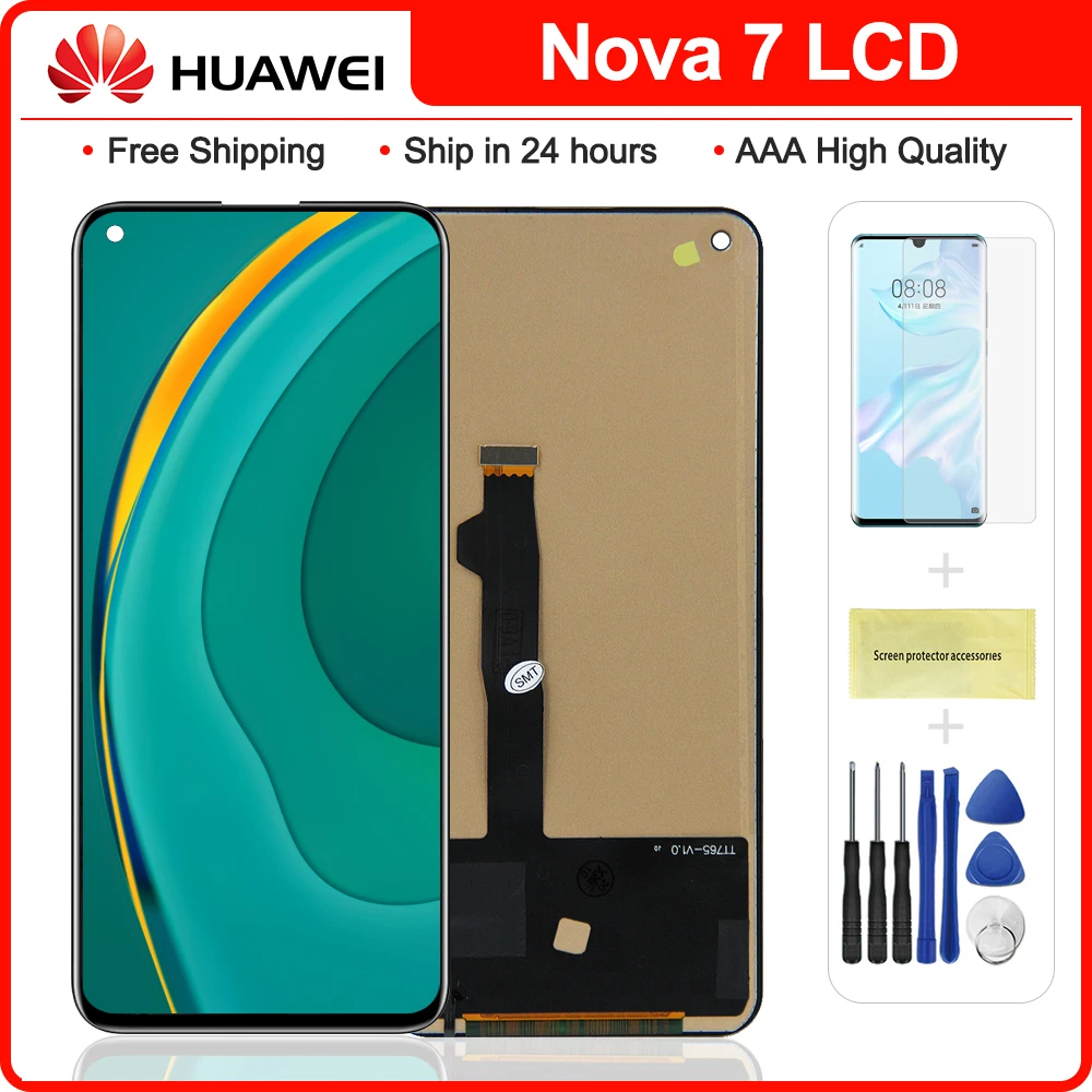 100% Tested Tft Display For Huawei Nova 7 / Honor 30 Lcd Touch Screen ...