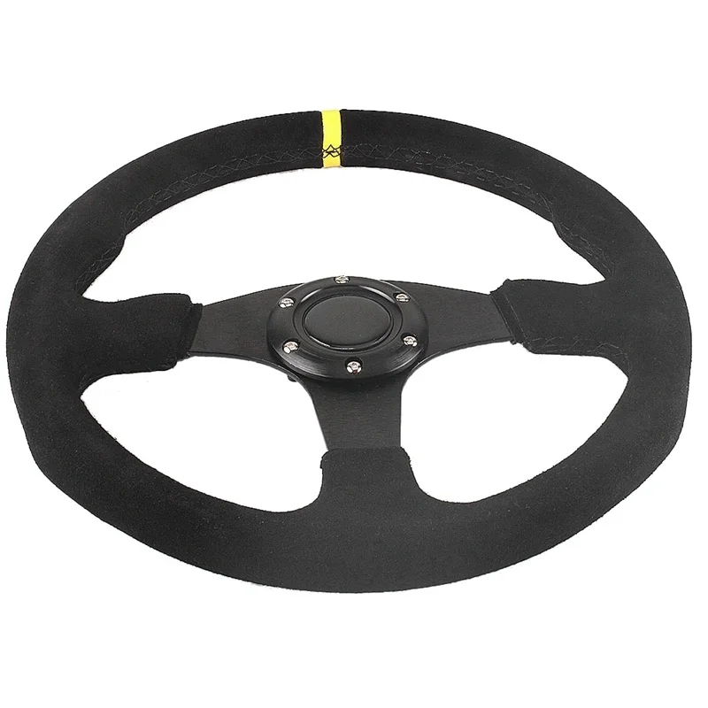 Universal 14 Inch 350mm Car Racing Deep Corn Drifting Steering Wheel ...