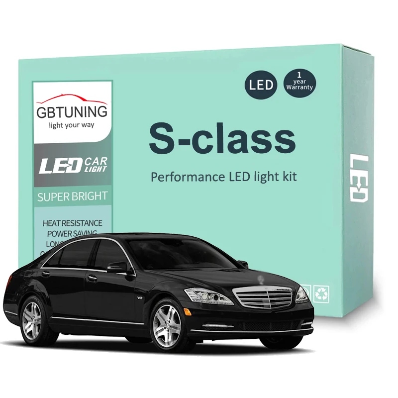 LED-Interior-Light-Bulb-Kit-For-Mercedes-Benz-MB-S-Class-W140-W220-W221 ...