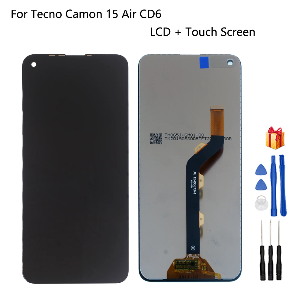 Original For Tecno Camon 15 Air CD6 LCD Display Touch Screen Digitizer ...
