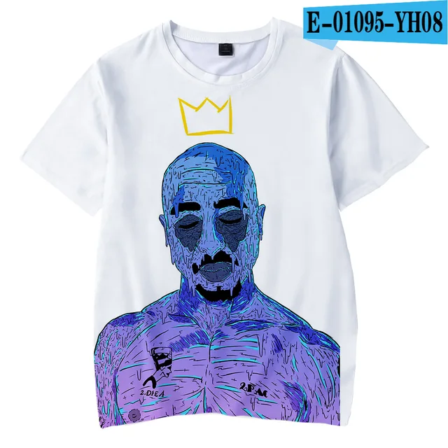 Rapper 2Pac Makaveli Tupac Amaru Shakur 3D Print Kids T-shirt Boys ...