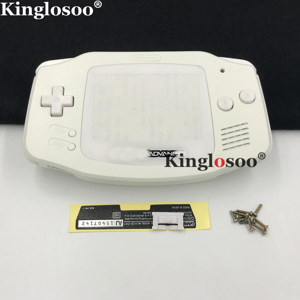 Full white shell cover replacement for Game Boy Advance GBA housing ...