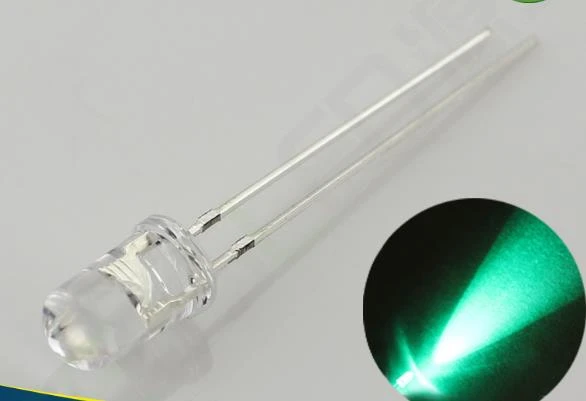 High Quality 5mm Round type Cyan led diode, brightness 10000 MCD for ...