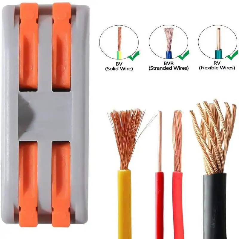 Quick Wire Connector Terminal Docking Cable Conectors Fast Universal ...