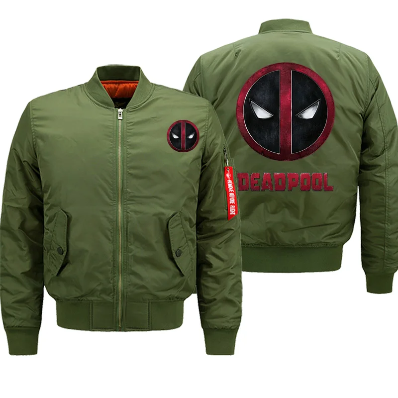 New Deadpool Cool Design Mens Jackets Oversize Bomber Jacket Men Autumn ...