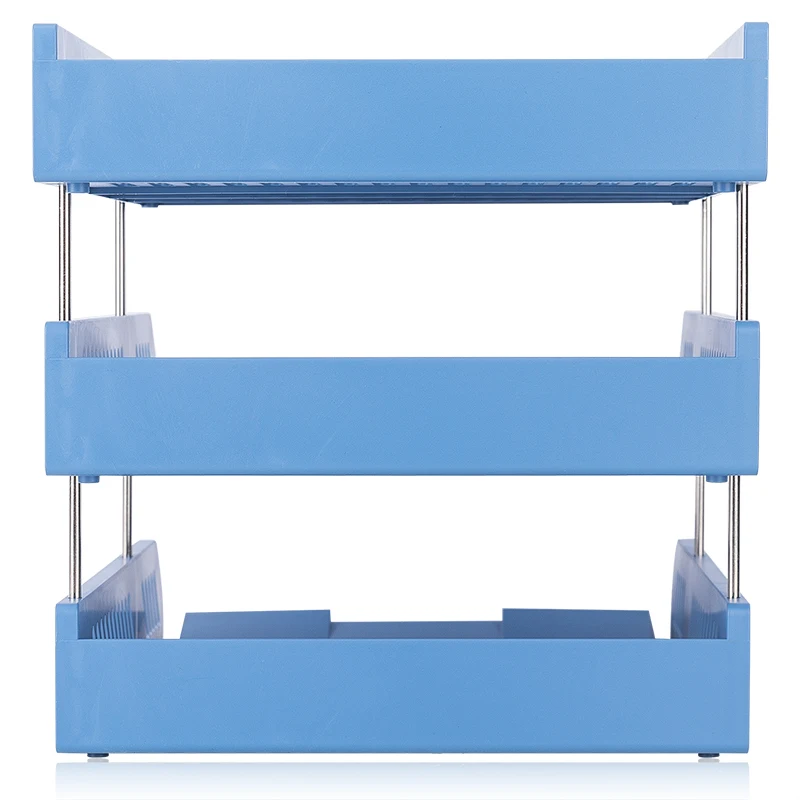 Deli Three-layer Hollow Storage File Holder Free Disassembly Assembly ...