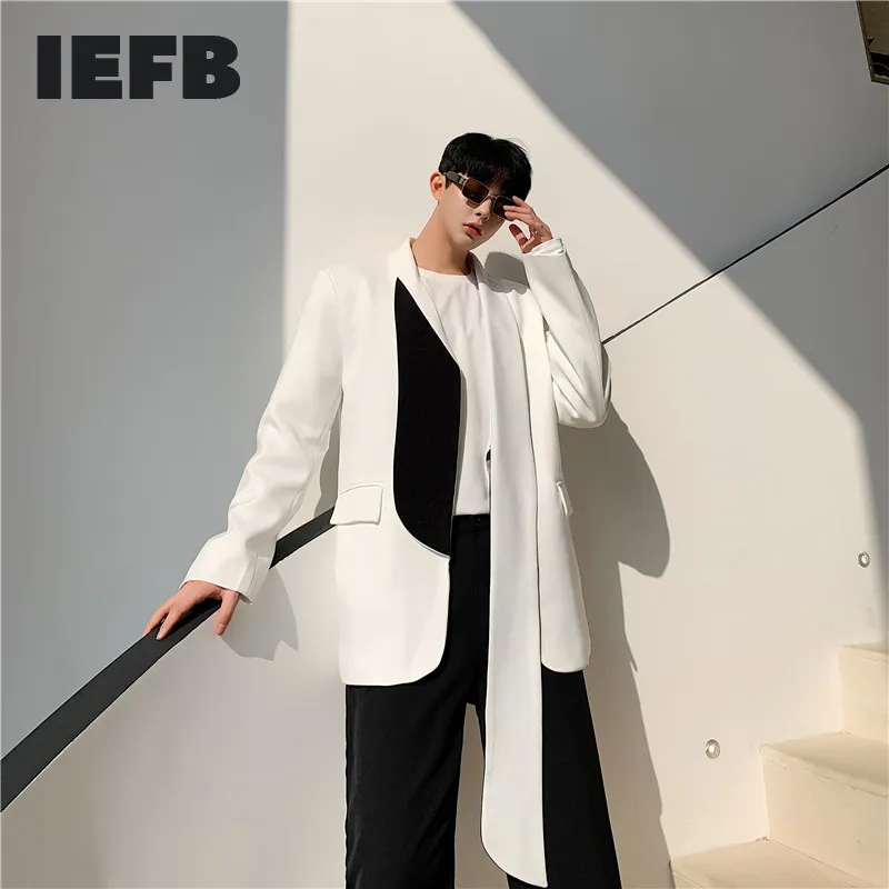 Irregular Mens Suit Jacket | Mens White Blazer Jacket | Mens Asymmetric ...