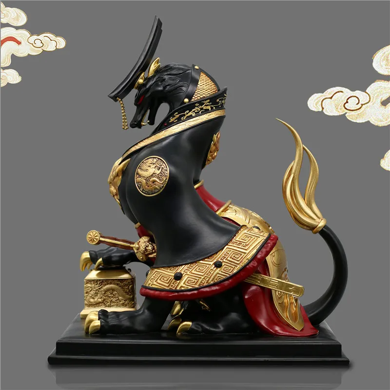 CHINESE-ZODIAC-LUCKY-DRAGON-KING-STATUE-DRAGON-ANIMAL-ARTS-SCULPTURE ...