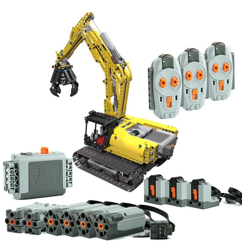 New High-tech Brick Model 42006 Excavator Mod Version Full Rc Power ...