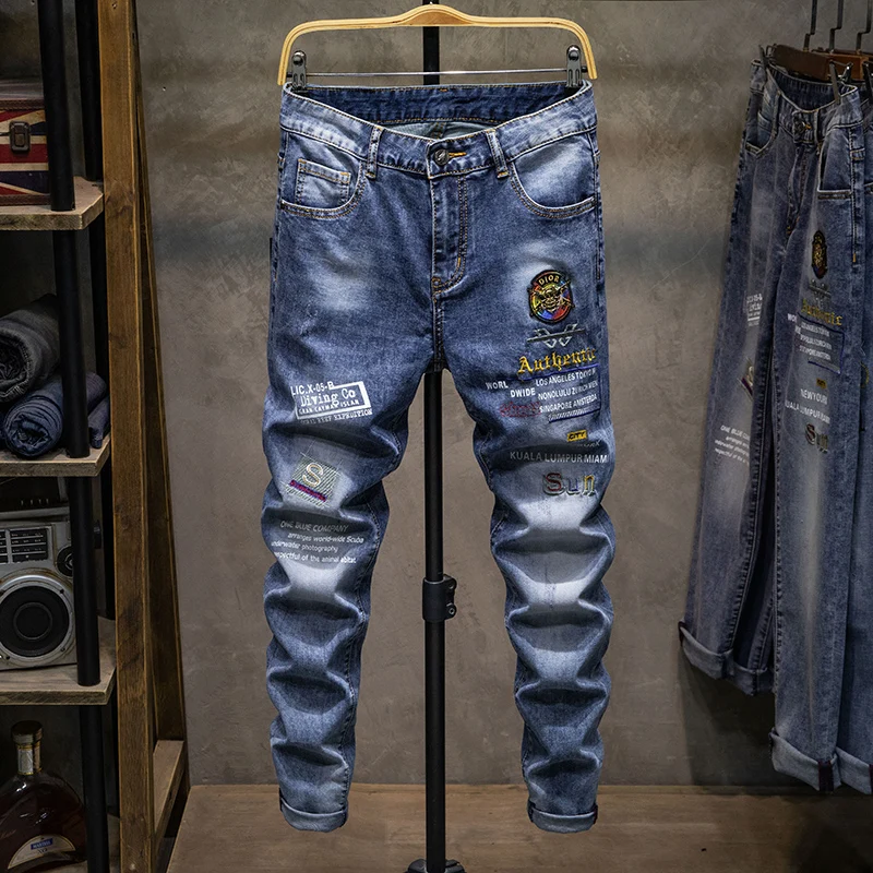 2019 New Arrival Mens Designer Ripped Destroyed Jeans, 43% OFF