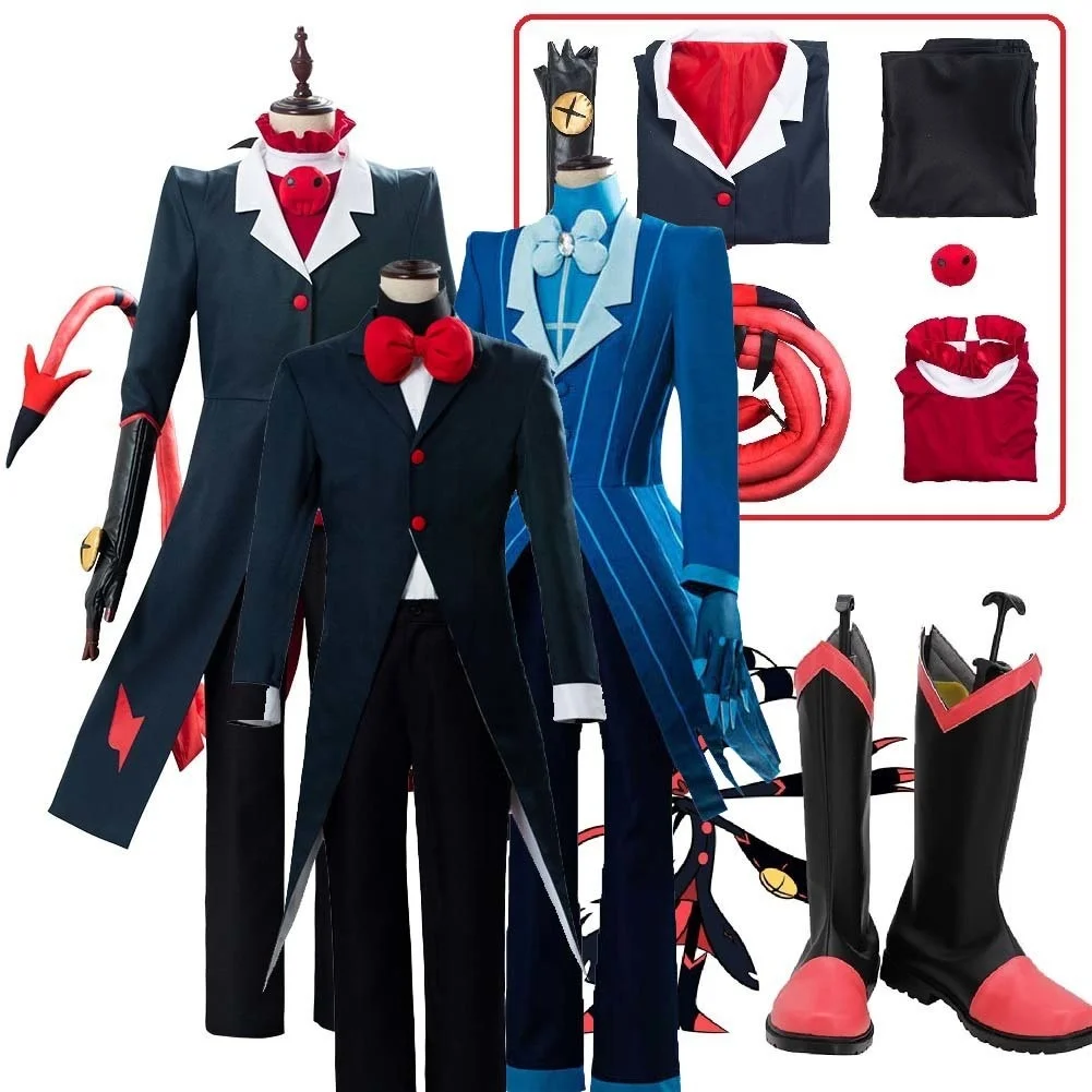 โรงแรมคอสเพลย์ Blitzo คอสเพลย์ Helluva Boss Noss Moxxie ALASTOR 2P ...