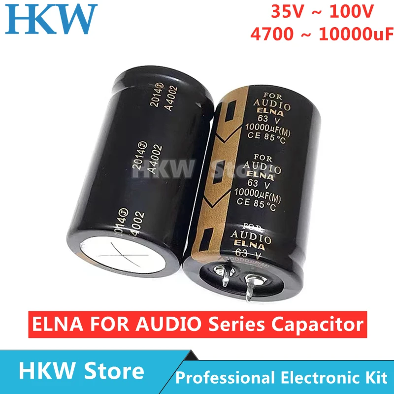 2pcs ELNA FOR AUDIO Series 10000UF 35V 50V 63V 80V 100V 6800UF 4700UF ...
