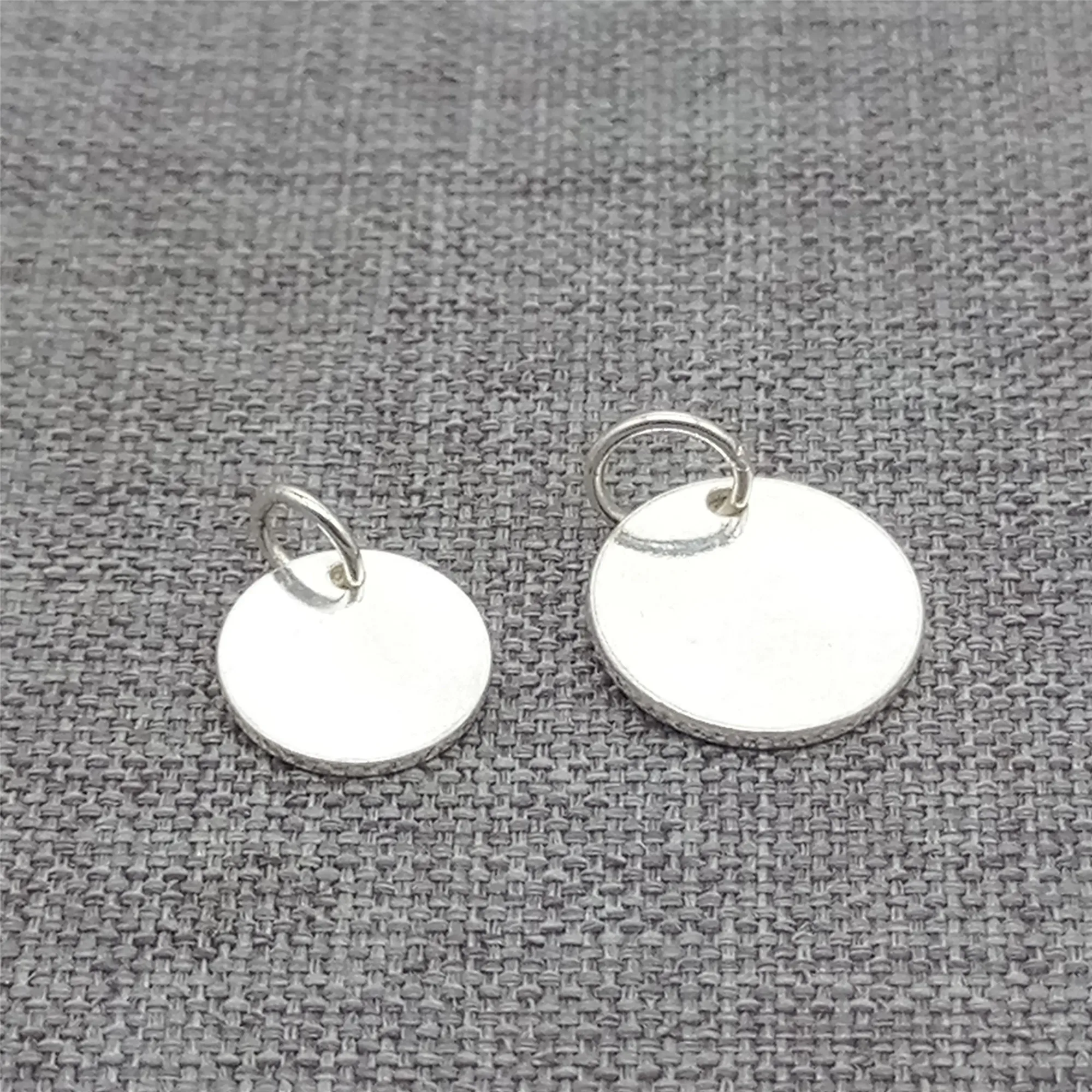 10-Pieces-of-925-Sterling-Silver-Disc-Charms-6mm-8mm-10mm-for-Bracelet ...