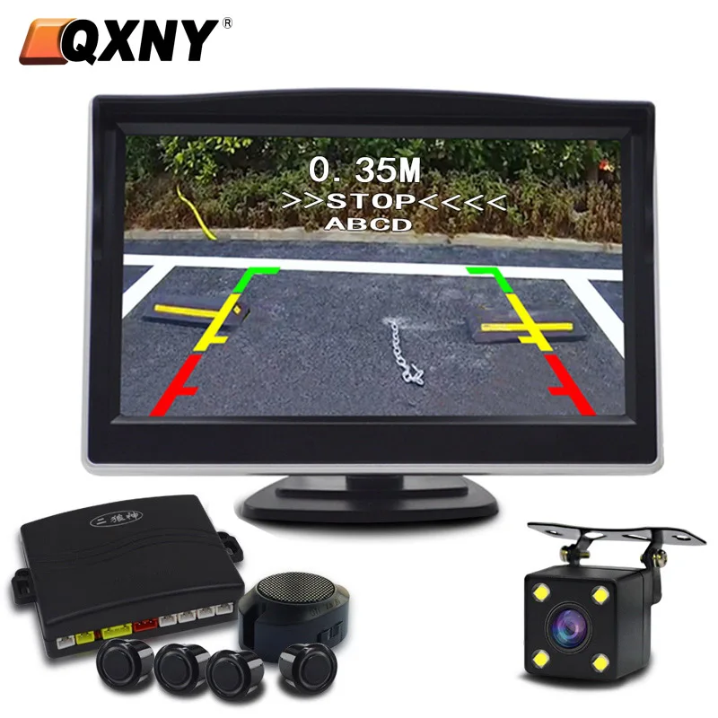 Car Video Parking Sensor Auto Reverse Backup Radar Backing Monitor ...