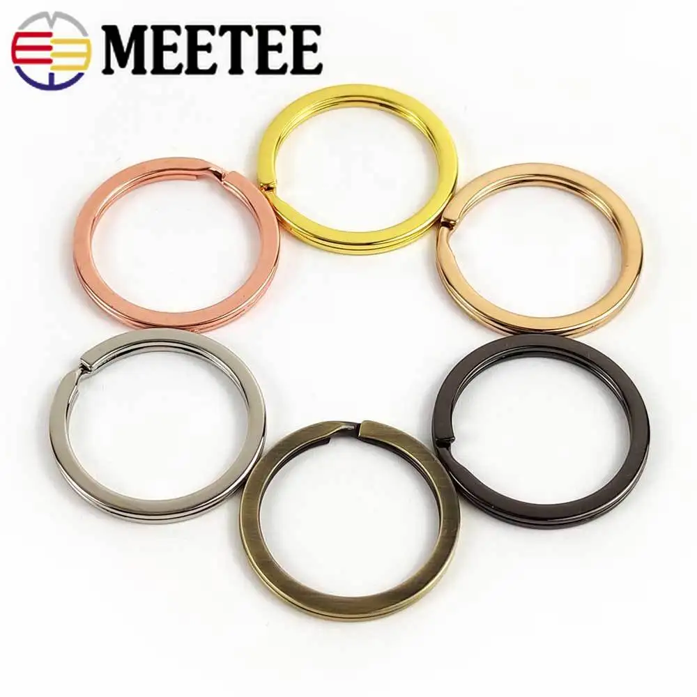10/20pcs 20/25/29mm Key Ring Metal Keychain Buckle O Ring Clip Hook DIY ...