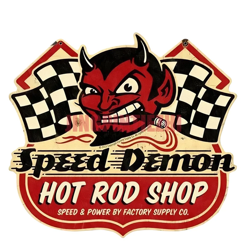 Personality-Car-Sticker-for-Speed-Demon-Hot-Rod-Shop-Sticker-Skull-Car ...