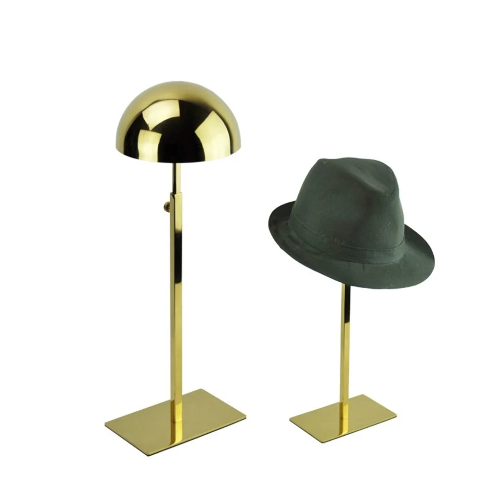 Mode-Titan-Gold-Edelstahl-Hut-Display-Rack-Kappe-Zeigt-Stehen ...