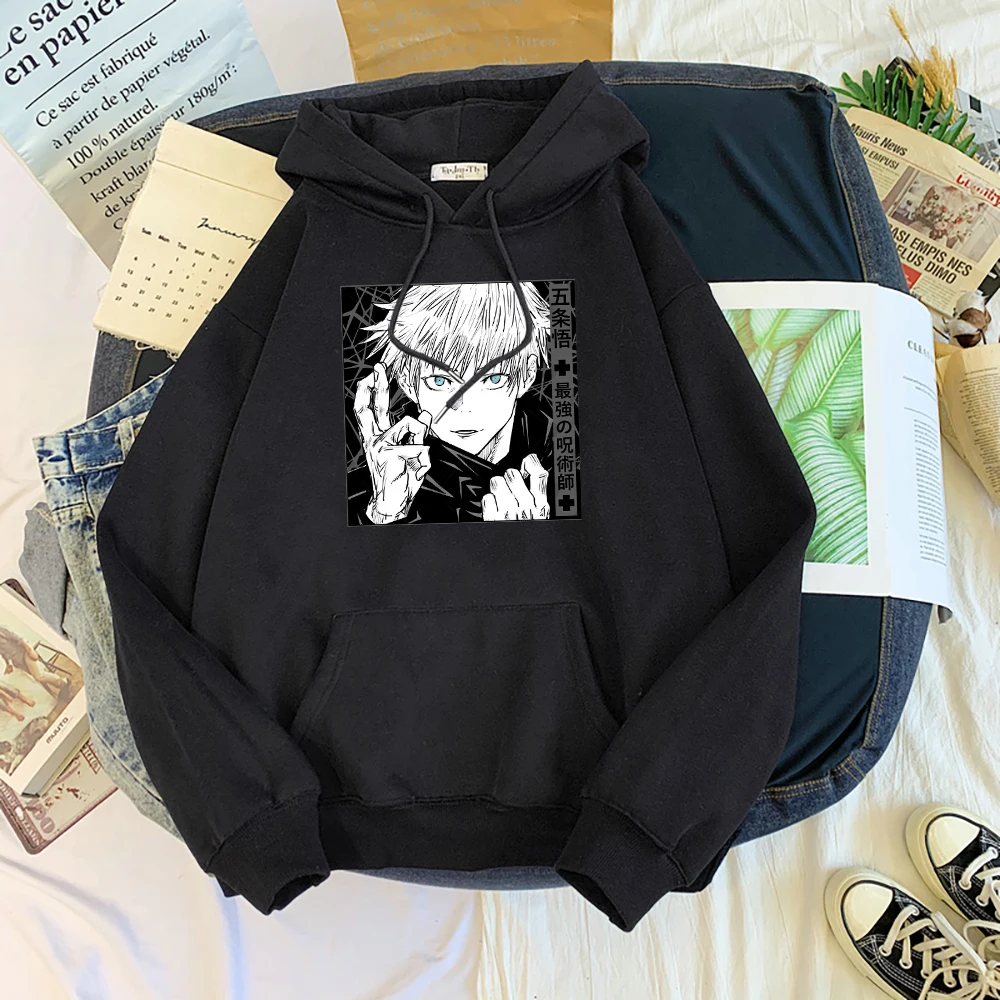 Jujutsu Kaisen Anime Gojo Satoru Cartoons Hoody Men Autumn Crewneck ...