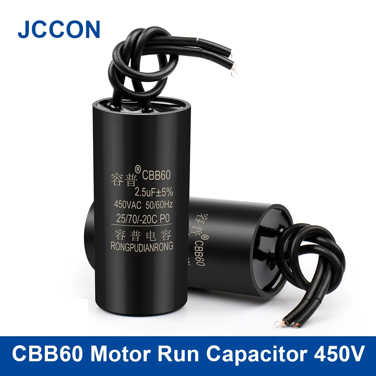 Cbb60 Capacitor CBB60 80uF Motor Running Capacitor AC 450V/250V 50/60Hz ...