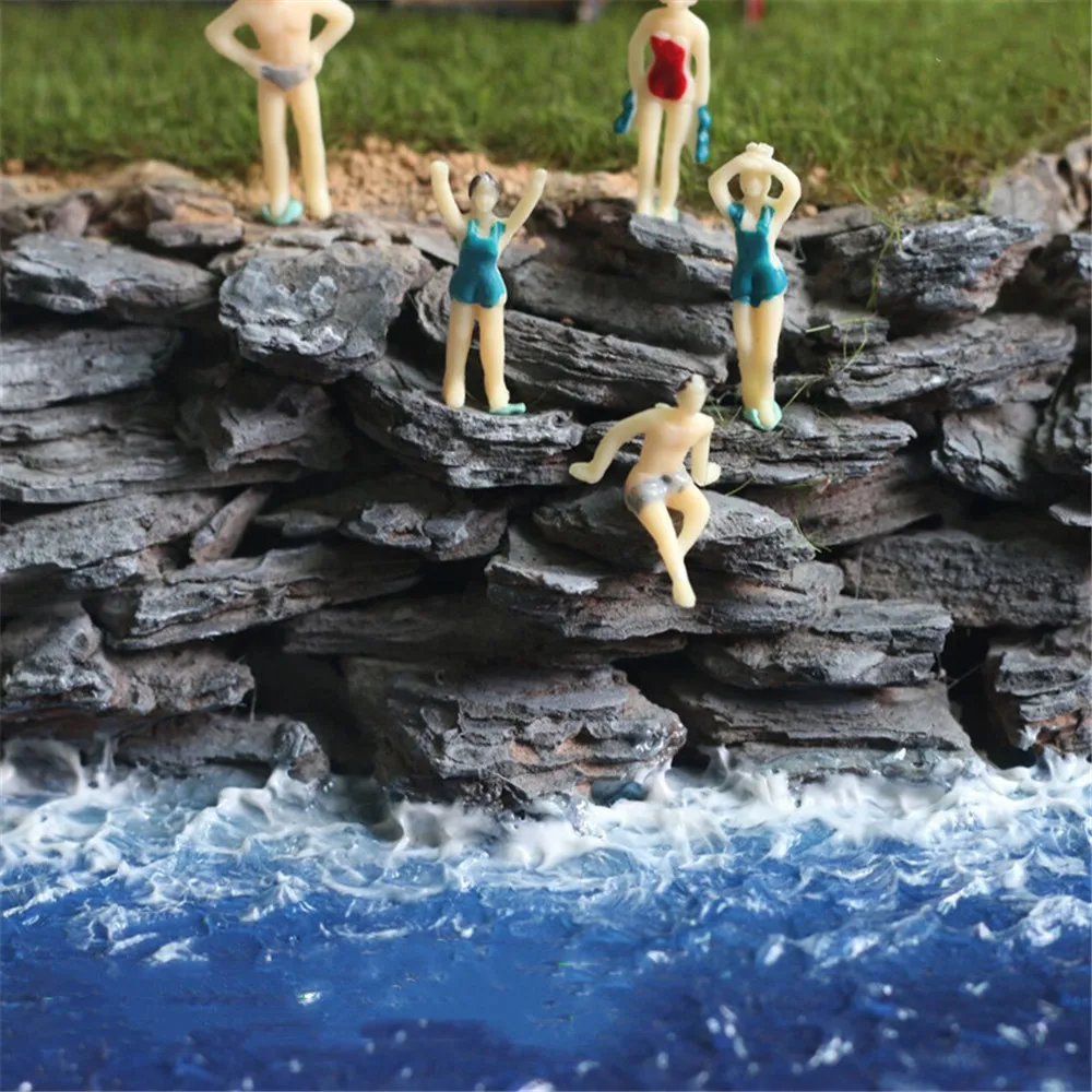 1:100scale Model Swimming Figures For Diorama Tiny Swimming Pool ...