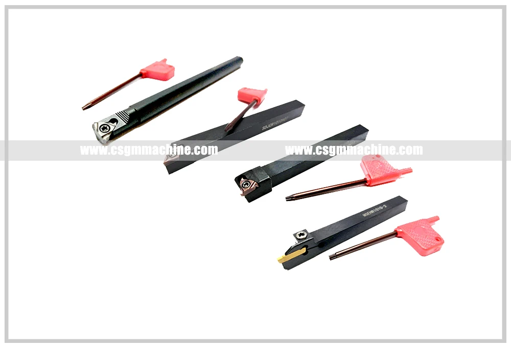 Free Shipping!/4pcs 10*10 CNC turning tool set with insert/WM210 Lathe ...