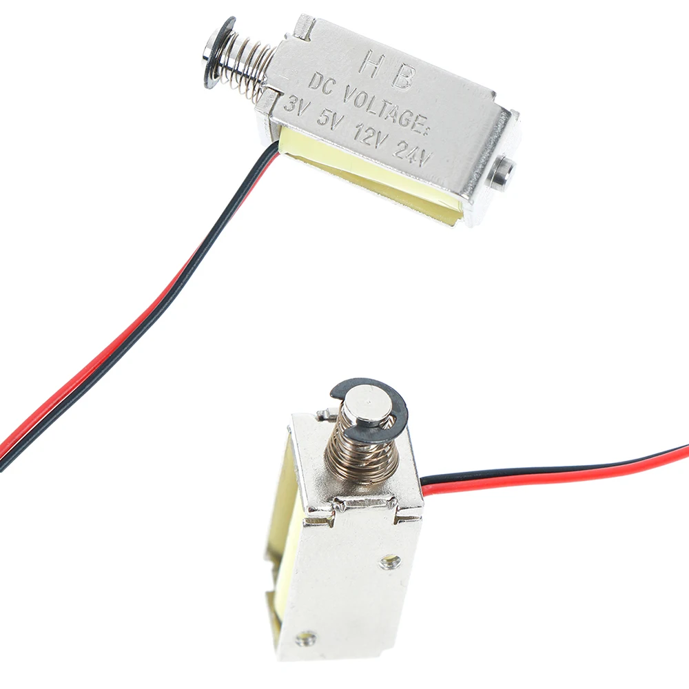 4mm DC12V 120 mA 1.5W Suction Micro Electromagnet Spring Push Pull Type ...