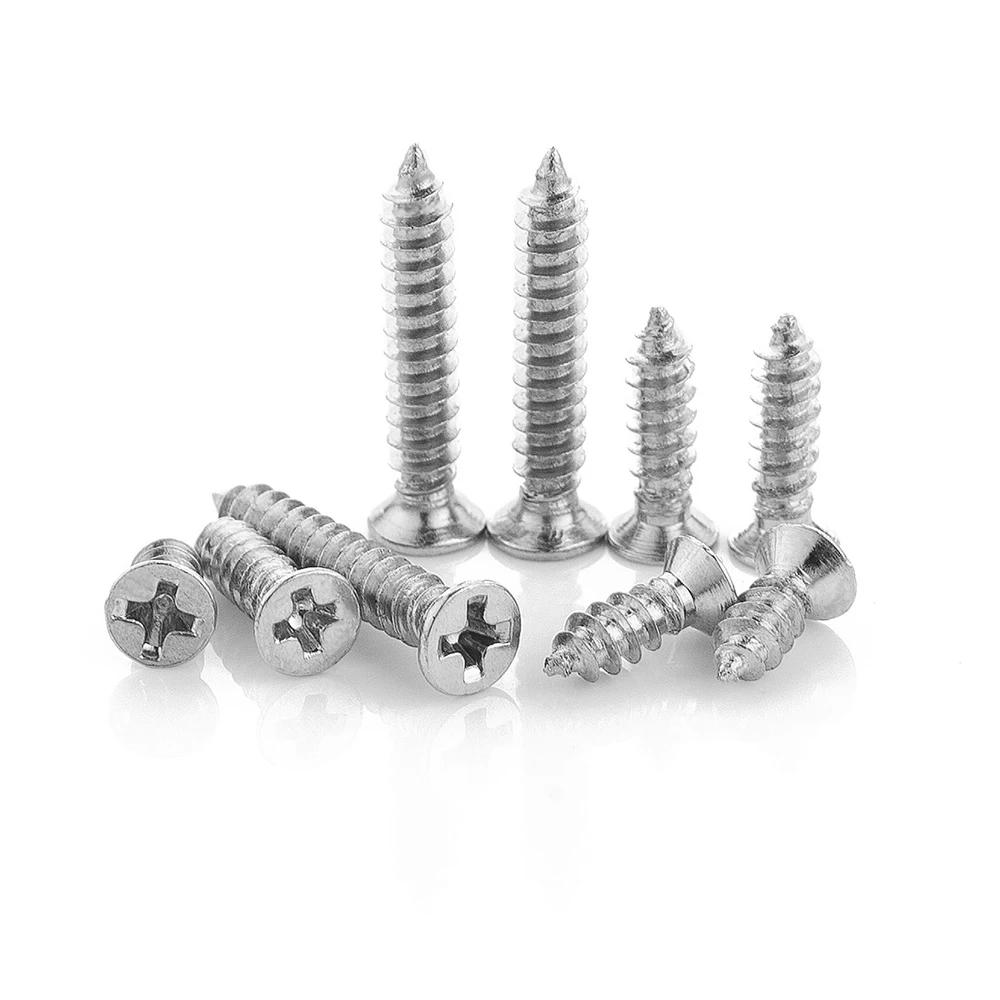 VIS,M8-20mm x50pcs--Vis autotaraudeuse M3 M3.5 M4 M5 M6 M8 à tête plate ...