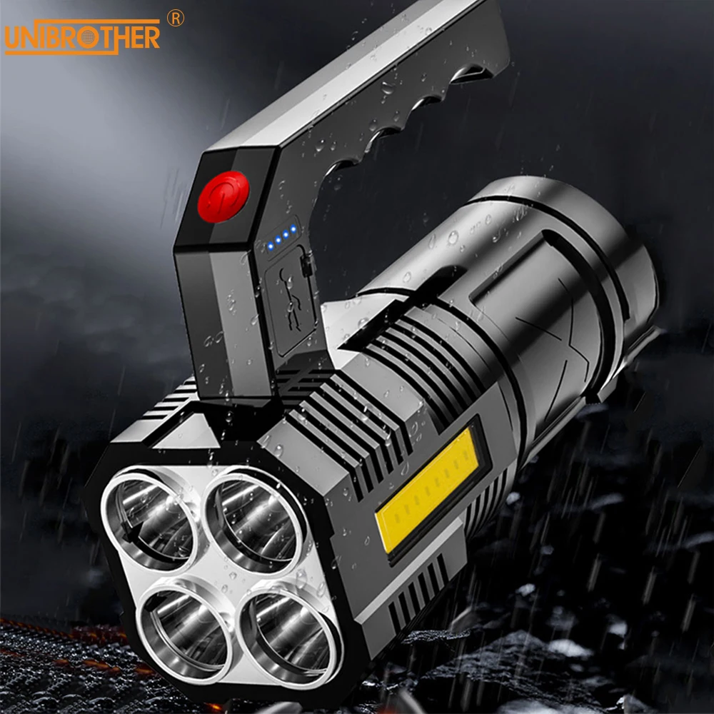 LED Flashlights Handheld Lantern Camping Portable Lamp Strong Light ...