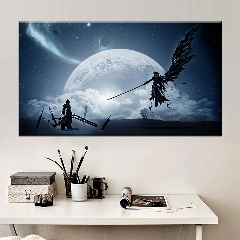 Final Fantasy Vii Game Art Film Print Canvas Poster Pictures Hd Print ...