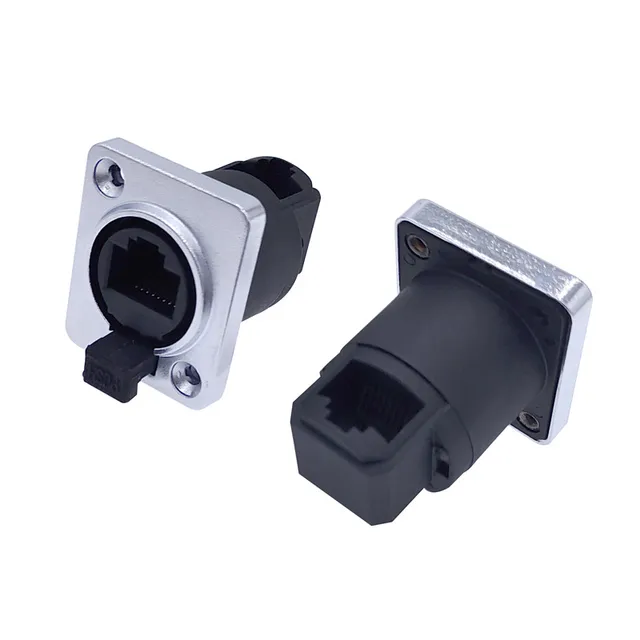 Rj45 Vízálló Csatlakozó Csatlakozó, D Típus Panel Mount Socket Ip65 ...