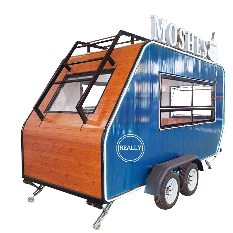 US Standard Square Outdoor Hot Dog Ice Cream Bubble Tea Food Cart ...