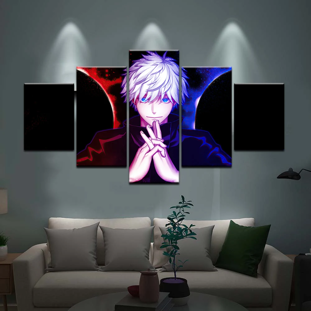 Jujutsu Kaisen Anime Poster Oil Painting Satoru Gojo Wallpaper Canvas ...
