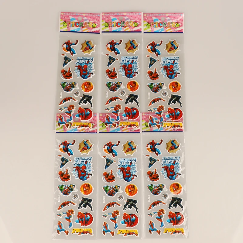 6 Sheets Marvel 3D Bubble Puffy Stickers hawkeye Raytheon Anime ...