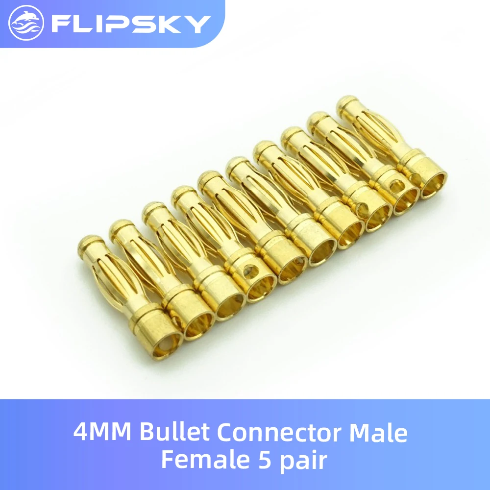 4MM-Bullet-Connector-Male-Female-Brushless-Motor-Banana-Plug-10-Pairs ...