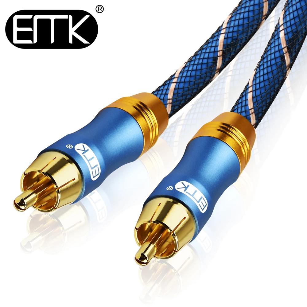 EMK Digital Coaxial Cable RCA cable Subwoofer cable Male to Male HiFi ...