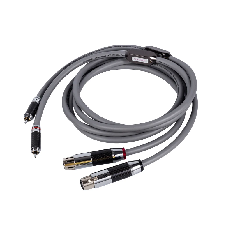 Audiomeca-rca-xlr-audio-cable-single-crystal-copper-XLR-male-female-to ...