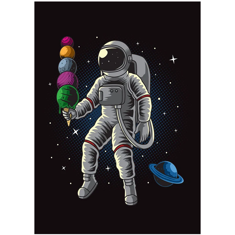 Cartoon Outer Space Earth