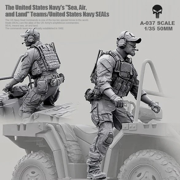 1/35 Resin kits Modern American Navy Seal Commando Resin Soldier Driver ...