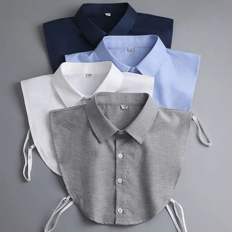 Elegant-Fake-Collar-Shirt-Men-Offcial-Formal-False-Collar-Shirt-Lapel ...