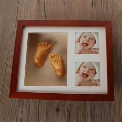 3D Baby Hand Foot Mold Print Photo Frame DIY Plaster Casting Kit Stereo ...