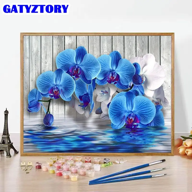 Blue Orchid Flower Drawing