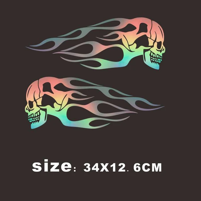 Gas Tank Flames Skulls