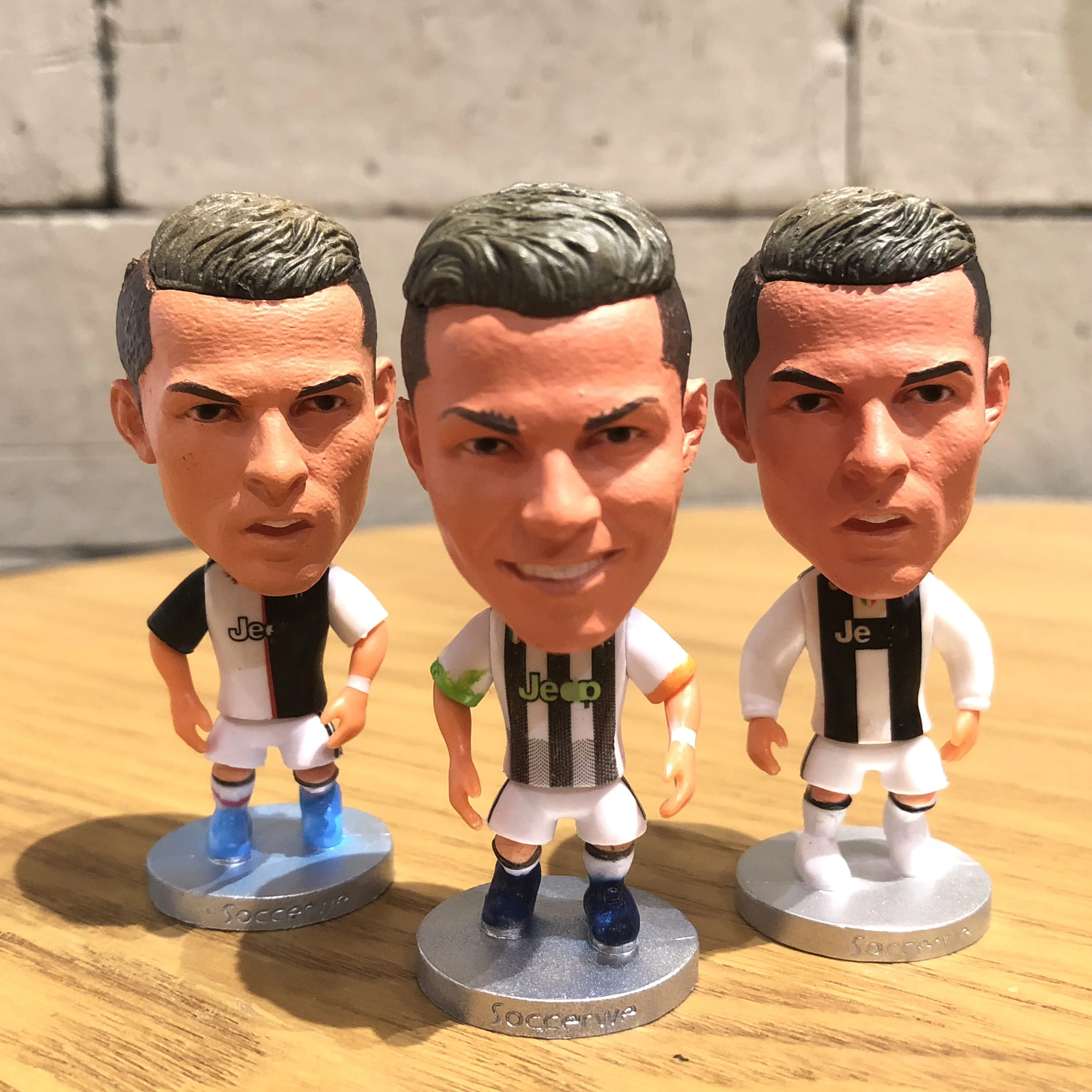 1 Piece Football Star Ronaldo 2020 Resin Doll Action Figure 6.5 Cm Mini ...