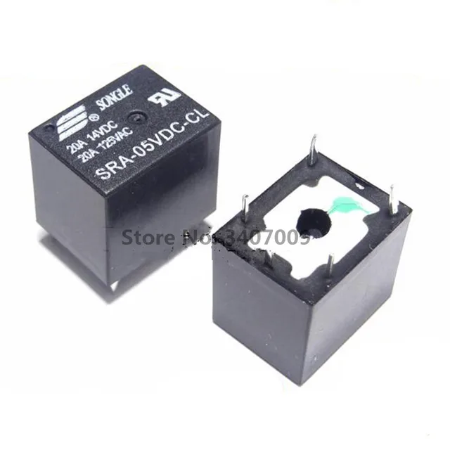100Db 5V 12V 24V 20A Dc Power Relay Sra-05Vdc-Cl Sra-12Vdc-Cl Sra-24Vdc ...