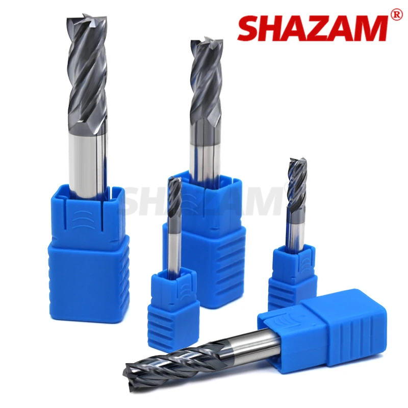 Milling Cutter Hrc50 Endmill Paduan Baja Tungsten Cnc Maching SHAZAM ...