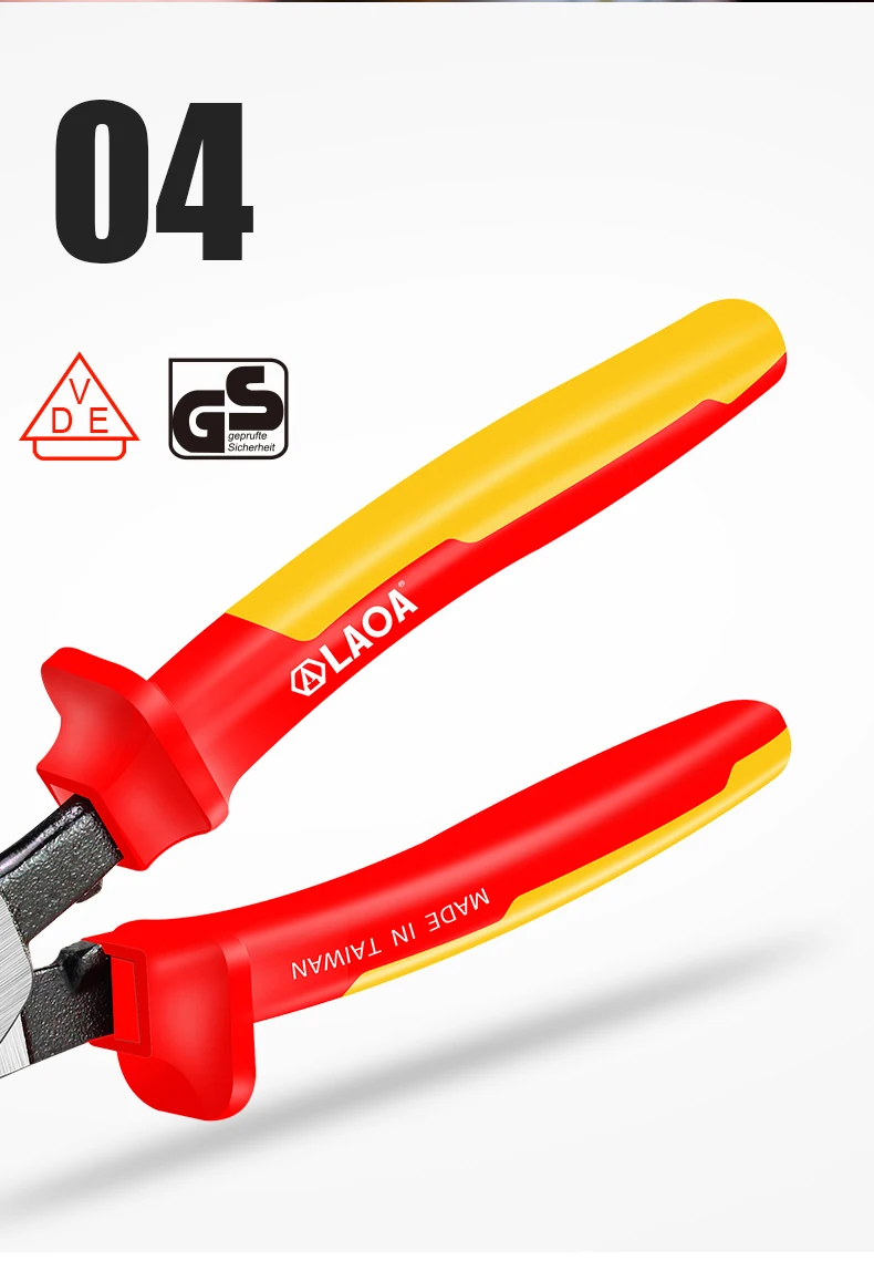 LAOA VDE insulated cable cutter insulated cable pilers Wire stripper Electrician scissors 1000V ...