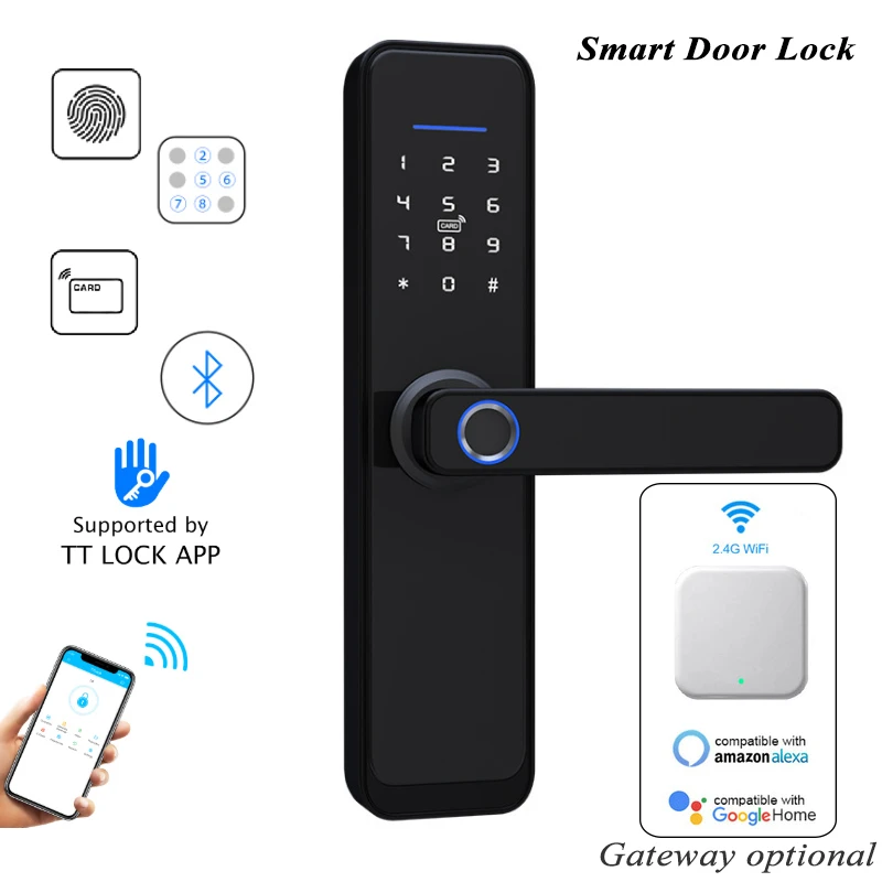 Smart Door Lock Fingerprint Lock Electronic Digital Lock Bluetooth Wifi ...