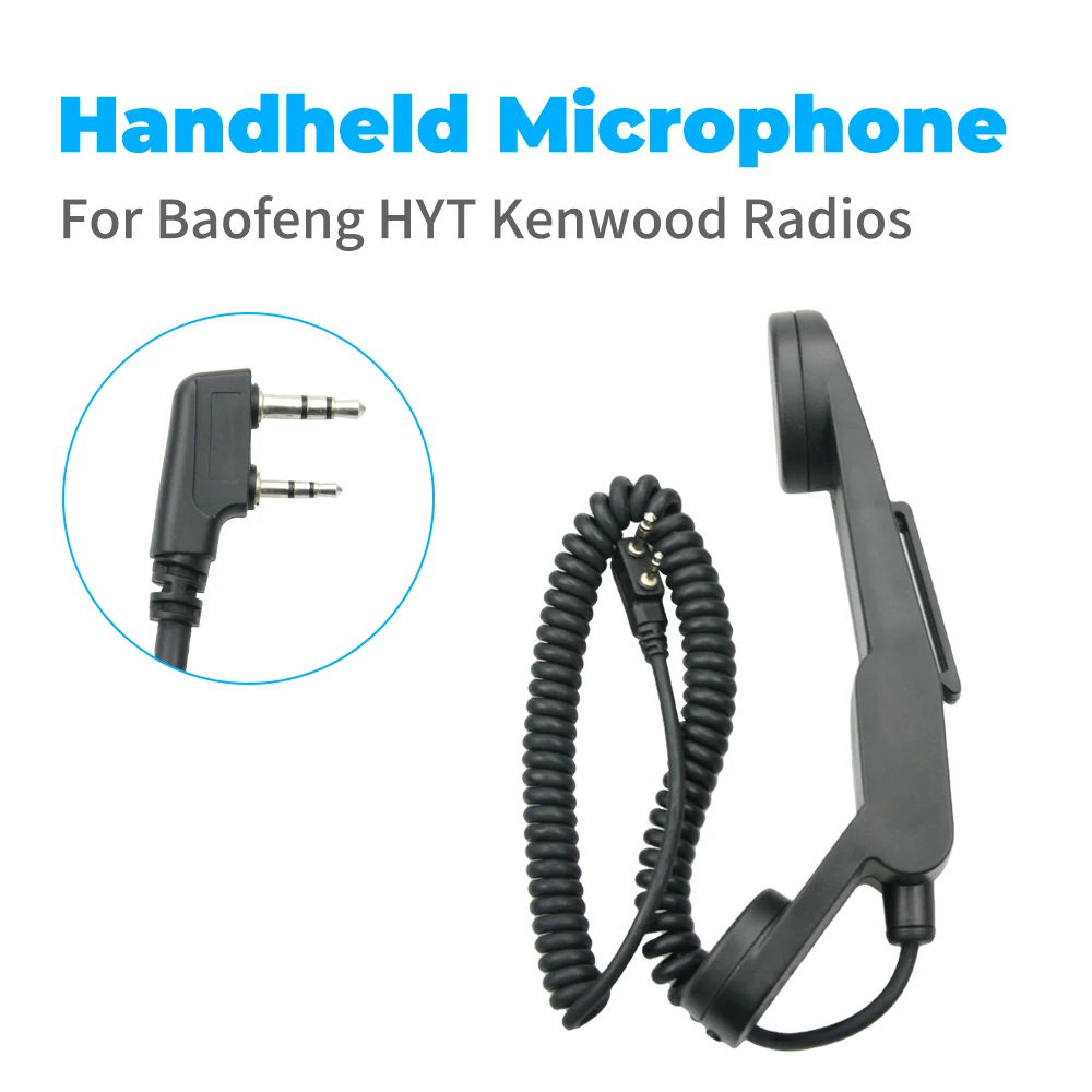Army Radio Microphone Military Handheld Speaker Mic For Kenwood BaoFeng ...